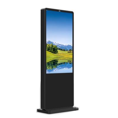 China 55 Inch LCD Touch Screen Panel Advertising Player with Aluminum Alloy Frame and Dual OS Operating System Option for sale