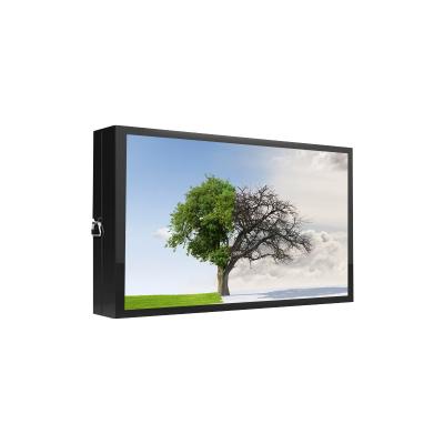 China 55 Inch LCD Touch Screen Panel Advertising Player with Aluminum Alloy Frame and Dual OS Operating System Option for sale