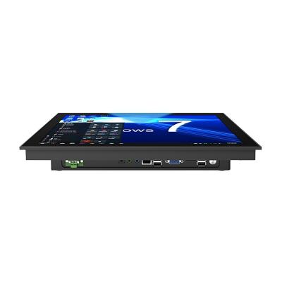 China Intel J64 24 Inch Capacitive Embedded mini industrial PCs Waterproof All in One Computer Fanless Panel Pc for sale