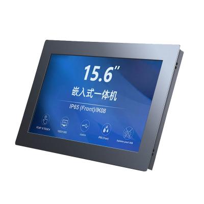 China 15 Inch Original Rear-Mount Industrial Computer With Linux Windows IP65 Touch Panel Touchscreen Embedded All in One PC for sale