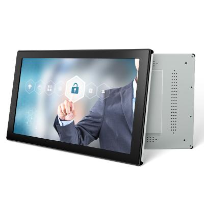 China Industrial 21.5 Inch RS232 Embedded/Wall Mount All-In-One Computer IP65 Waterproof I3 I5 J1900 CPU Capacitive Touch Panel Pc for sale