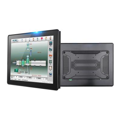 China 24 Inch Electronic Display Board for Production Workshops Industrial Linux/win10 11 All in One Embedded/wall-mounted Aluminum Alloy Touch Panel Pc Computer for sale