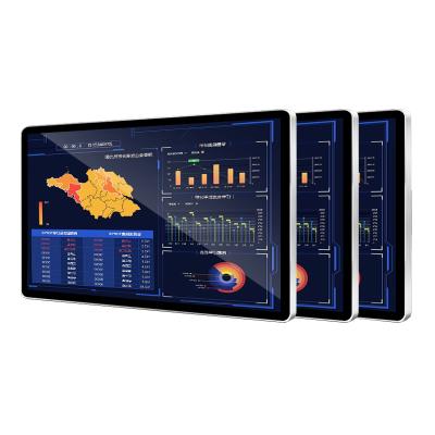 China Thin Comercial Hmi Front Open Frame Embedded Ip65 Wall Mount Screen Monitor Industrial All-in-One Display and Control Device for sale