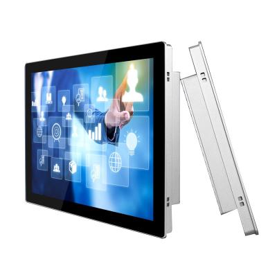 China 15.6 Inch Narrow Bezel External Embedded Industrial Grade Touch Panel Monitor With VGA HDMI DVI USB for Touch for sale