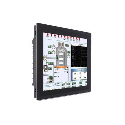 China 17 inch Industriële Touchscreen Displays Alles-in-één Flat Panel Fanless Capacitieve Weerstand Touch Computer Ingebouwde Service Apparatuur Te koop