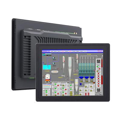 China Aluminum Alloy case Ip65 Capacitive Touch Display Lcd Flat Screen Full hd Embedded Industrial Computer Customization With Rj45 and Rs232 Ports for sale