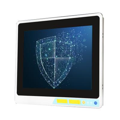 China Industrial Pc 12.1 Inch IP65 Waterproof Hmi Linux Wins OS Touch Screen Embedded Snap-in Display for sale