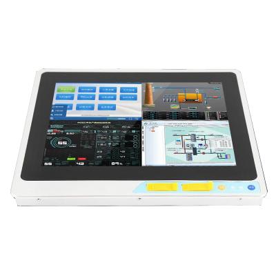 China Industrial Pc 12.1 Inch IP65 Waterproof Hmi Linux Wins OS Touch Screen Embedded Snap-in Display for sale