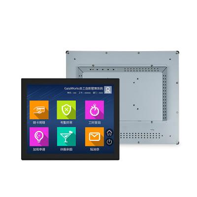 China Waterproof IP65 21.5 inch Capacitive Touchscreen Rear-mount Capacitive Industrial All-in-one PCs Embedded Fanless Linux Win Computer Advertising Boards for sale