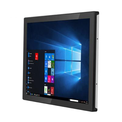 Cina 17 pollici OEM TFT montato sul retro Leggio di alluminio Controllo industriale Computer IP65 Open Frame Embedded Industrial Vertical Touchscreen Monitor Panel Pc in vendita