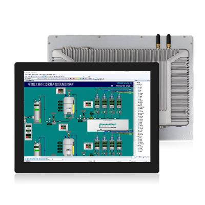 China 21.5 Inch Capacitive Touch Screen Panel Pc With Win10 Ip65 Waterproof Vesa Mount Embedded LCD industrial panel PCs for sale