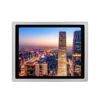 China 21.5 Inch LCD Monitor Ip65 Panel Mount Embedded Capacitive Fully Enclosed Aluminum Touch Industrial Control Screen for sale