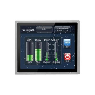 China 21.5 Inch Outdoor Waterproof Pure Flat Capacitive Touch Screen Monitor 1000nits Sunlight Display USB DVI Interface New Product for sale