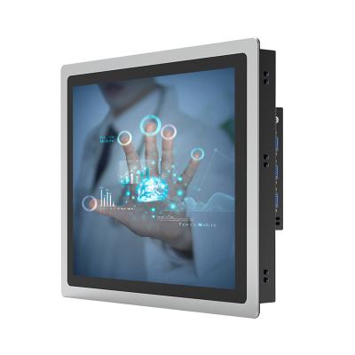 China 21.5 Inch Outdoor Waterproof Pure Flat Capacitive Touch Screen Monitor 1000nits Sunlight Display USB DVI Interface New Product for sale
