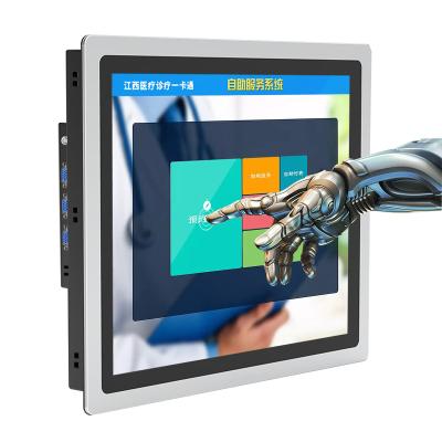China 21.5 Inch Outdoor Waterproof Pure Flat Capacitive Touch Screen Monitor 1000nits Sunlight Display USB DVI Interface New Product for sale