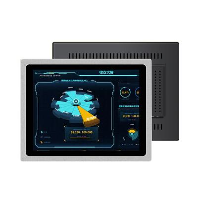China Hot Selling 12.1 Inch High Resolution Capacitive Touch Screen 15 Inch Embedded Industrial Computer with PC LCD Monitor in Stock for sale