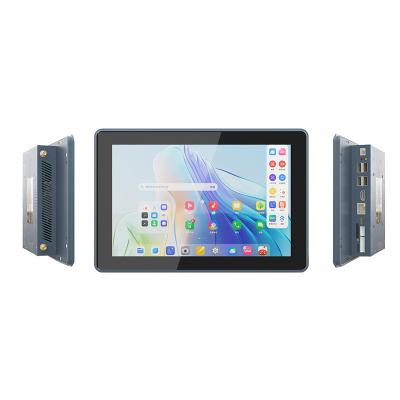 China Square Mounted Industrial Computer Panel PC 12.1 Inch LCD Capacitive Touch Screen Supports Android Google Play System HMI Vehicle for sale