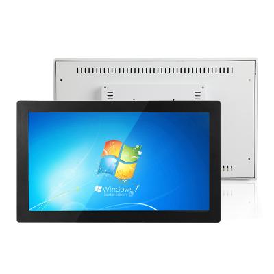 China 24 inch Embedded Industrial Computer IP65 Waterproof 1000 Nits High Brightness Wall Mount Capacitive Touchscreen LCD Monitor for Kiosk for sale