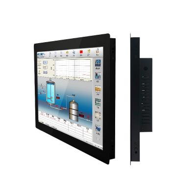 China 24 inch Embedded Industrial Computer IP65 Waterproof 1000 Nits High Brightness Wall Mount Capacitive Touchscreen LCD Monitor for Kiosk for sale