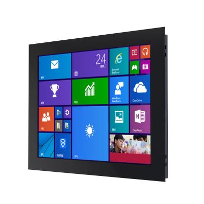 China Wide Working Temperature IP65 Aluminium case HD LCD Open Frame Industrial Touchscreen Computer All-in-one Fanless PC for sale