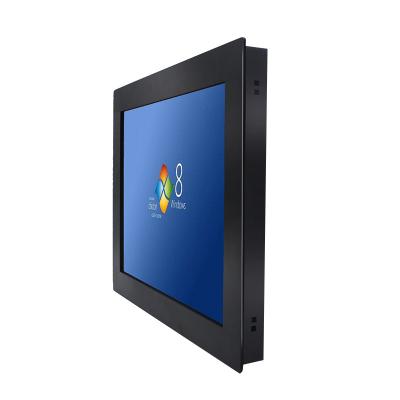 China IP65 Matel Case Embedded 12-36V DC HD-MI LCD Display HMI Capacitive Touch Screen Industrial Monitor for sale