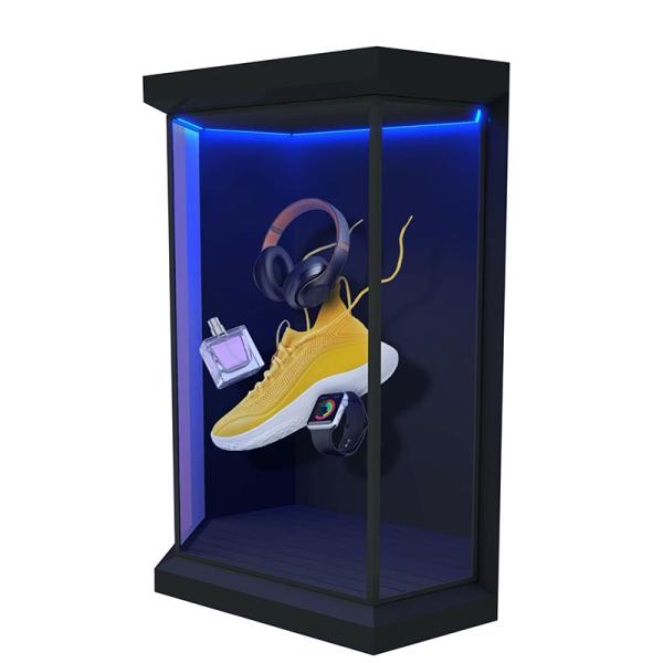 Quality 75 Inch 3D Holobox 2000nits LCD Transparent for sale