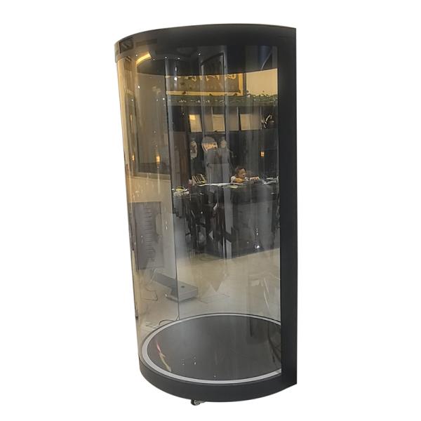 Quality 75 inch Holotube 3D Transparent LCD Display Circular Hologram Display for sale