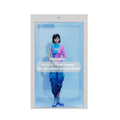 Cina 86 pollici 3D box di visualizzazione olografica LCD Transparent Cabinet AI Digital Human all-in-one in vendita