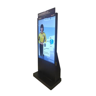 China 55 inch All-In-One Interactive Indoor Terminal Virtual Character AI Digital Poster SDK Function for Subway Features Holographic Humans for sale