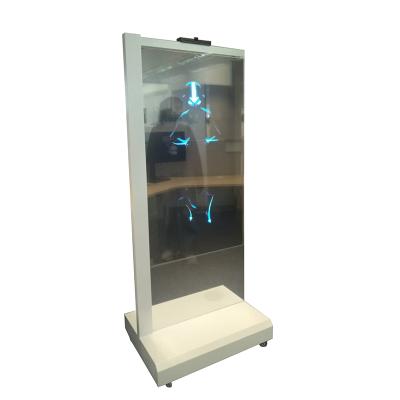 China 55 inch Intelligent Mobile AI Digital Human Interaction All-in-one Machine, OLED Transparent Screen, 3D Virtual Human Interactive Screen for sale