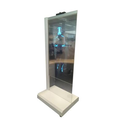 China 55 inch Intelligent Mobile AI Digital Human Interaction All-in-one Machine, OLED Transparent Screen, 3D Virtual Human Interactive Screen for sale