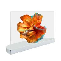 China 55 Inch Transparent OLED 2K HD Desktop Horizontal Capacitive Touchscreen Transparent OLED Display for sale