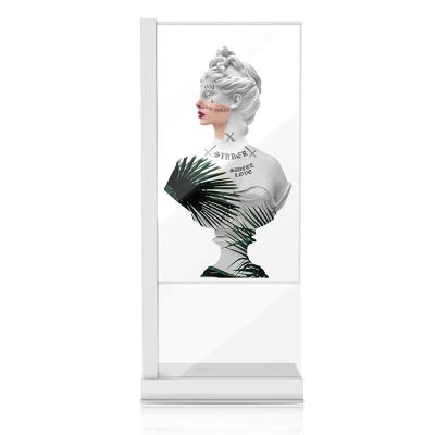 China 55-inch Indoor Floor-Standing Touch transparent oled display price Supports Windows and Android Systems with Built-in Memory Whole Machines OEM for sale