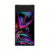 China 55 Inch Flexible Double-Sided Hanging Transparent OLED Display For Advanced Indoor Visual Experience for sale