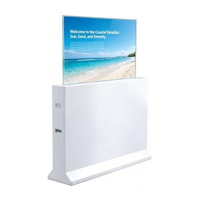 China 55 Inch Self-luminous OLED Ultra Thin Touch Panel Lifting Science center interactive transparent OLED Display for sale
