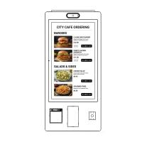 China 32 Inch Self Ordering Kiosk Self-Service System Barcode Reader Restaurant Payment SDK Function for sale
