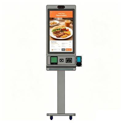 China 32 Inch Restaurants Pos Hardware System Self Service Cash Register With Printer for sale