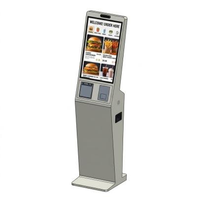 China OEM 23.8 Inch Vertical order taking machine Windows Kiosks  Menu Display Self-Order Machine I5 8GB RAM for sale