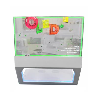 China 55-Inch Transparent OLED Screen with High-definition Resolution, Touch Functionality, and ultra Design Transparent Display for sale