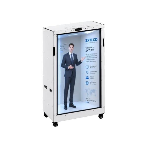 Quality 75 Inch Virtual Presenter Hologram Kiosk for Guided Brand and Reception Experiences for sale