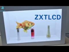 Android-basierter transparenter LCD-Display-Schrank mit 4G-Konnektivität für Anzeigen