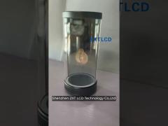 oem 5.5 inch indoor 3d ai digital interactive hologram showcase holographic display cabinet 170 view