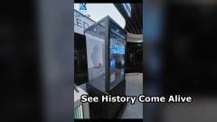 Transparent OLED Display Museum Showcase 4K