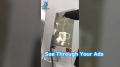 Transparent OLED Display Stand for Supermarkets