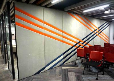 China Fashion Style Operable Partition Walls Mdf Surface Finishes Parking One End for sale