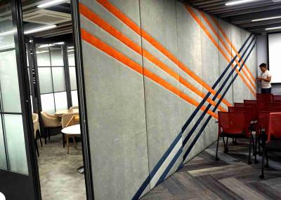 China Manual Sliding Wall Dividers , Light Weight Sliding Room Partitions Single Open for sale