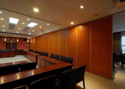 China Acoustic Operable Partition Walls 100mm Wall Thick Concealed Pre - Finished for sale