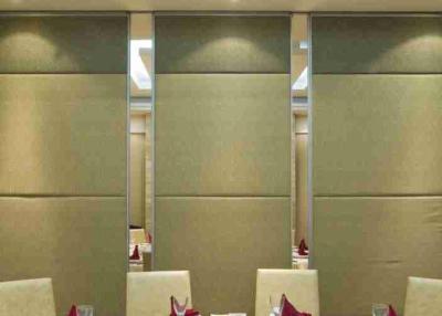 China Long Durable Operable Partition Walls High Performance Wooden Veneer Finish for sale