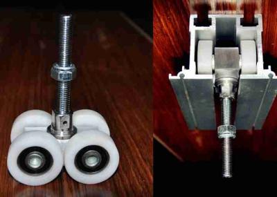 China Nylon Hanging Wheels Partition Wall Accessories High Precision Powder Coated for sale