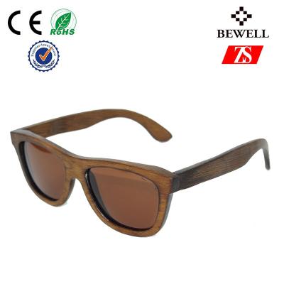 China Unisex Maple Wood Frame Sunglasses With Laser Customized Logo for sale
